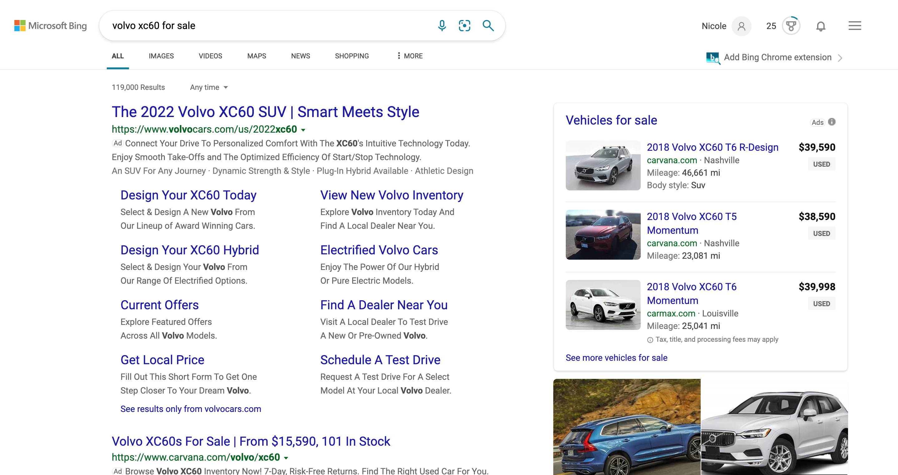 Microsoft Bing Auto Inventory Ads - Green Line Automotive